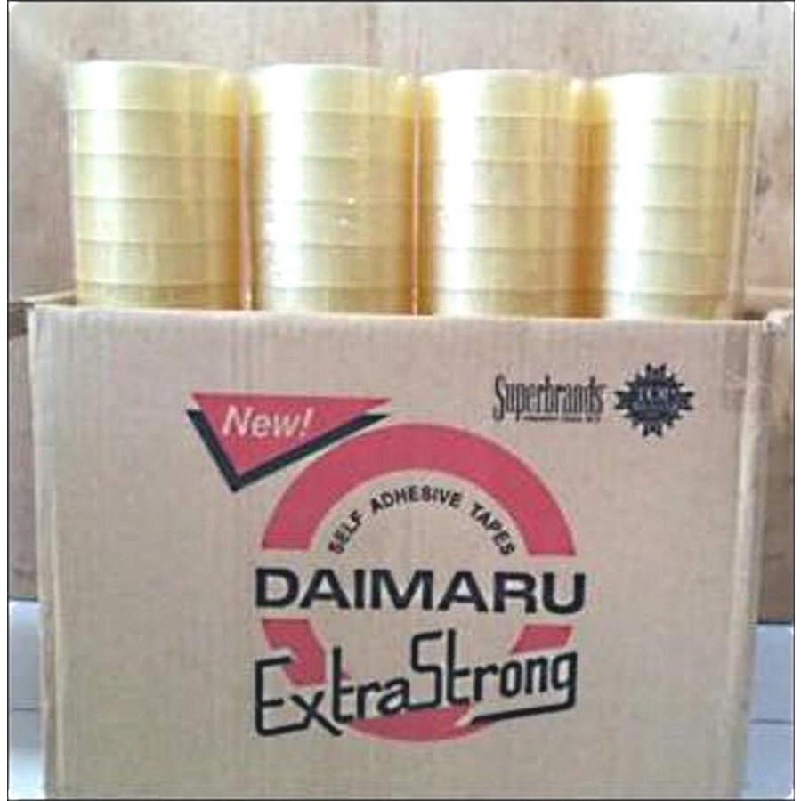 Jual Isolasi 24 mm Daimaru Selotip 1 Inch 72 Yard Lakban Bening (1 DUS ) | Shopee Indonesia