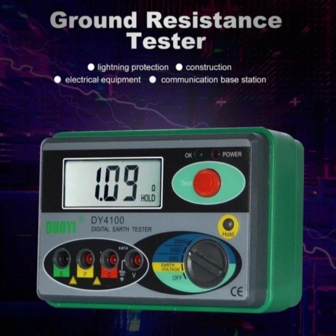 Jual Digital Earth Tester Gronding Dy 4100 Megger Earth Tester | Shopee ...
