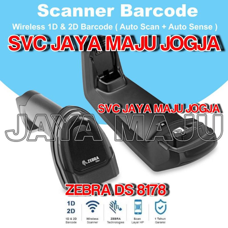 Jual ZEBRA DS 8178 SR - WIRELESS - BATTERY 2.500 mAh - 1D 2D || BARCODE ...