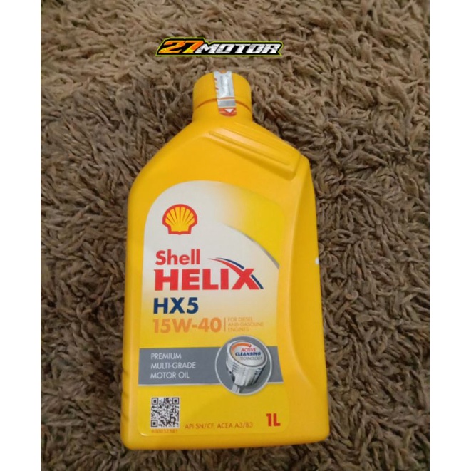 Jual oli Shell helix HX5 kuning 1L | Shopee Indonesia