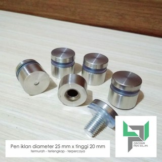 Jual Pen iklan 25x20 25 x 20 baut acrylic baut kaca baut display stabil ...