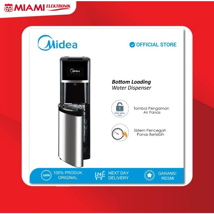 Jual Midea Dispenser Galon Bawah - YD1135AS Bottom Loading Stainless ...