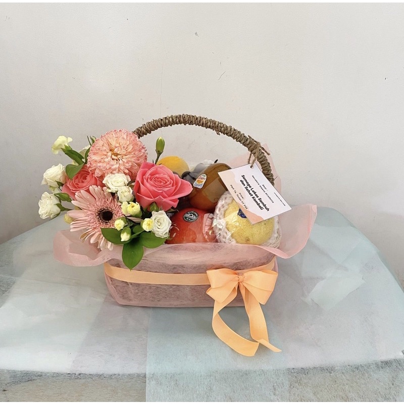 Jual Parcel Hampers Buah Bunga Premium - Keranjang Seagrass | Shopee ...