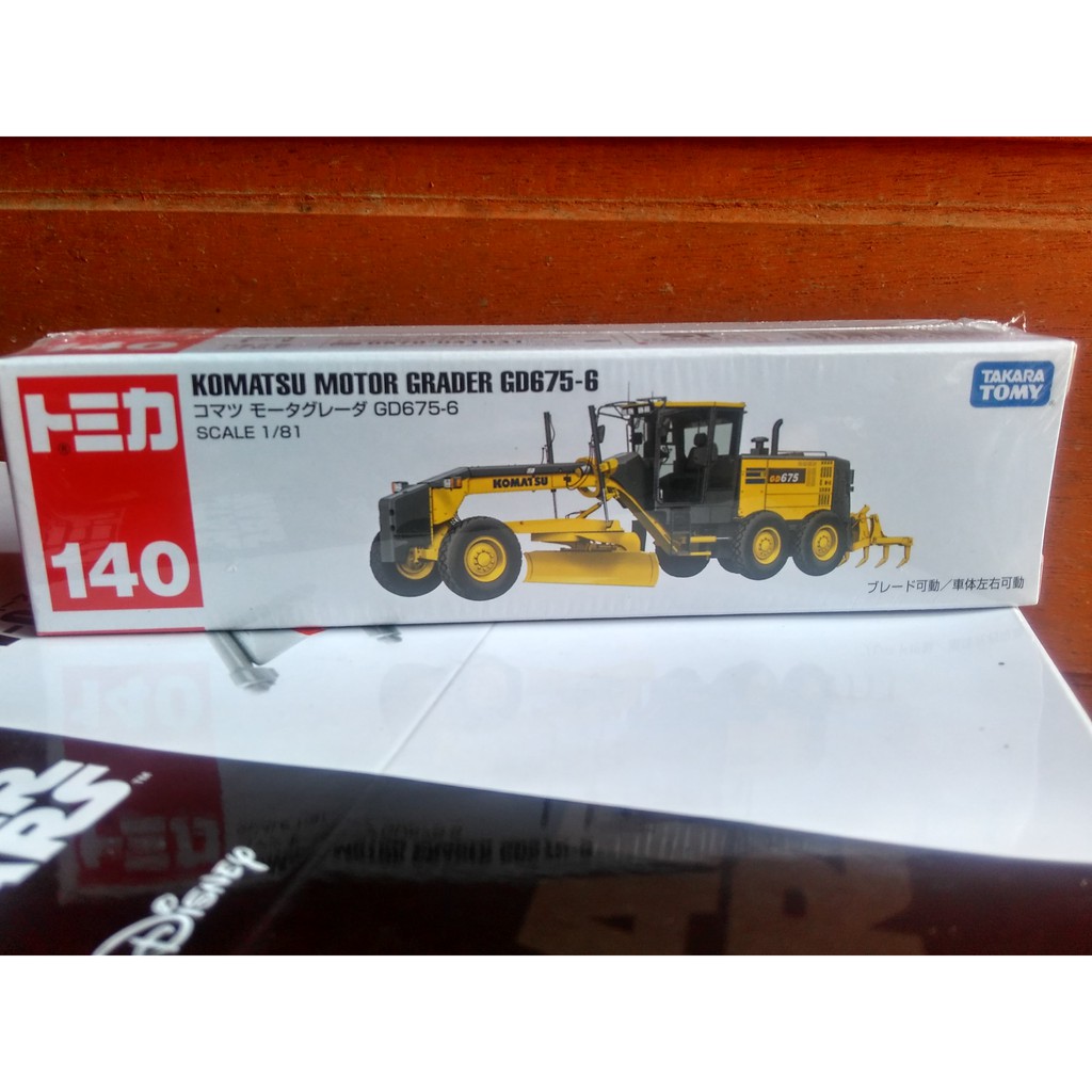 Jual Tomica no 140 Komatsu Motor Grader GD675-6 Diecast Miniatur alat ...