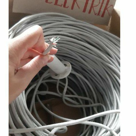 Jual KABEL DATA LAN CAT 5E / KABEL UTP Cat 5E 24 AWG - 4 PIN METERAN ...