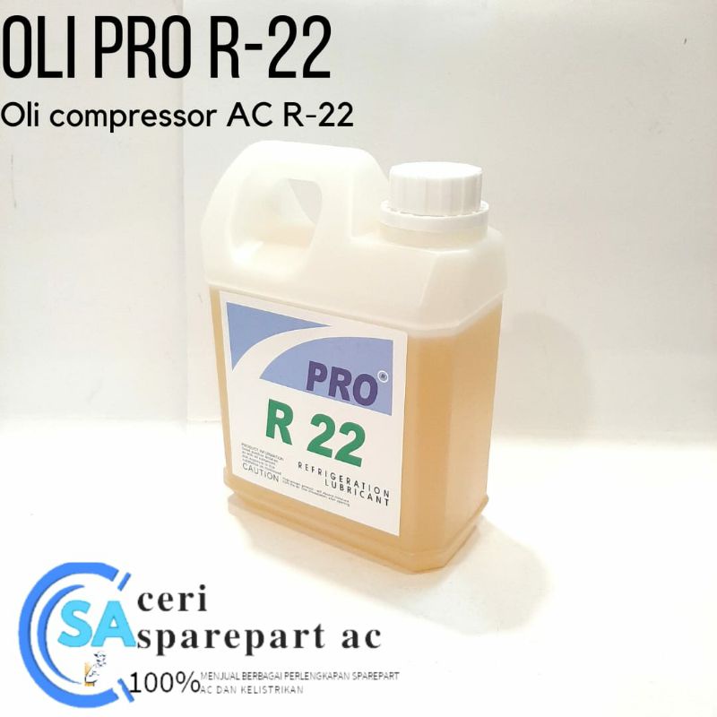 Jual R22 OLI PRO Compressor AC oil kompresor refrigrant 1liter | Shopee ...