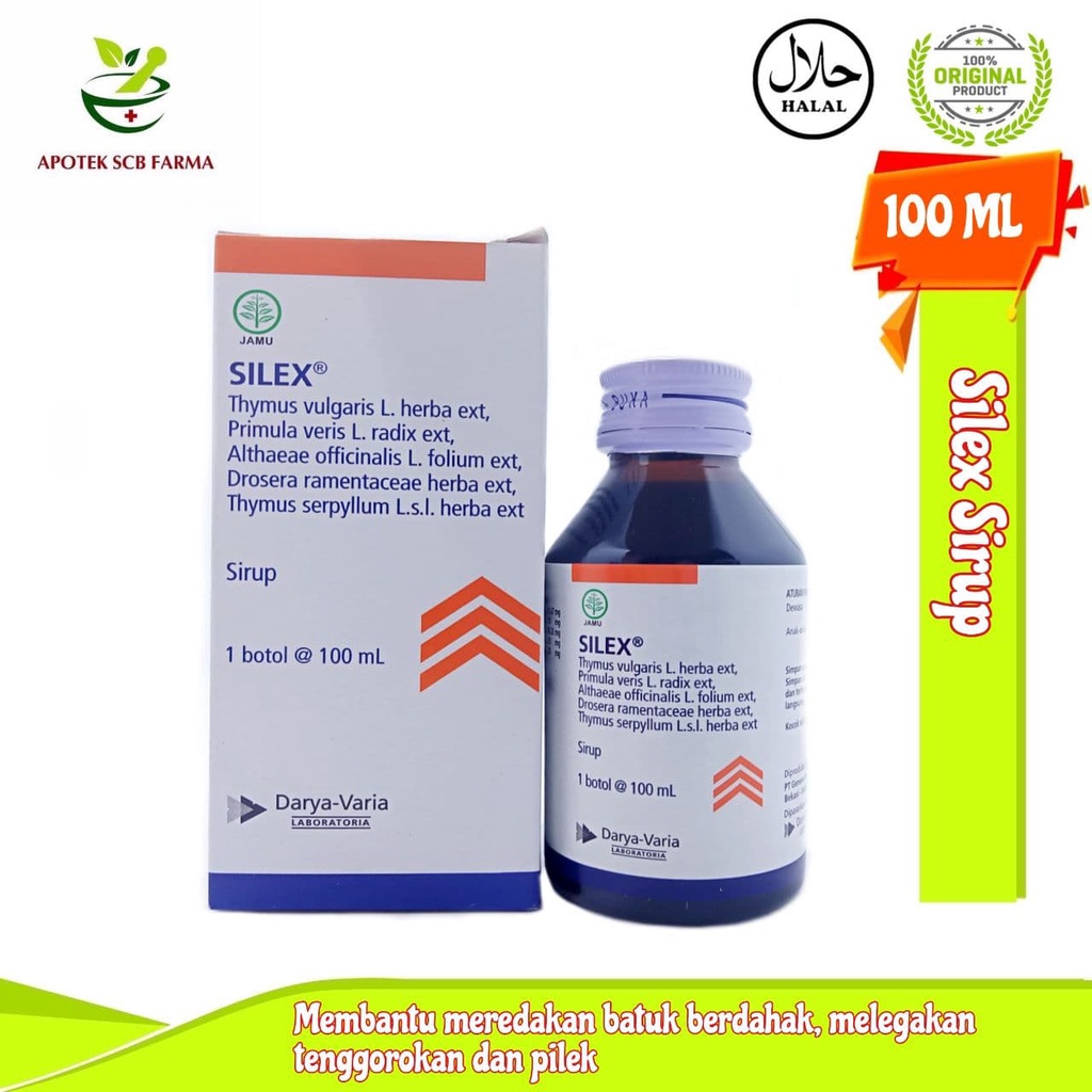 Jual Silex Sirup 100ML -Meredakan Batuk Berdahak dan Pilek | Shopee ...