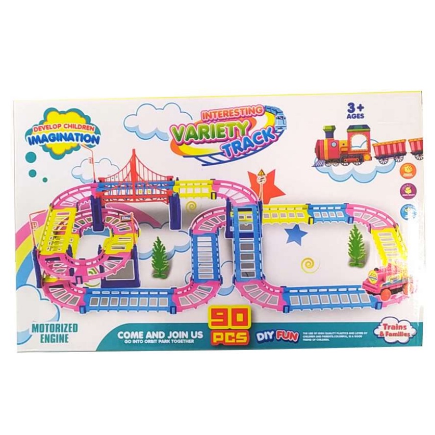Jual Mainan Interesting Variety Track Kereta Rel 90 pcs | Shopee Indonesia