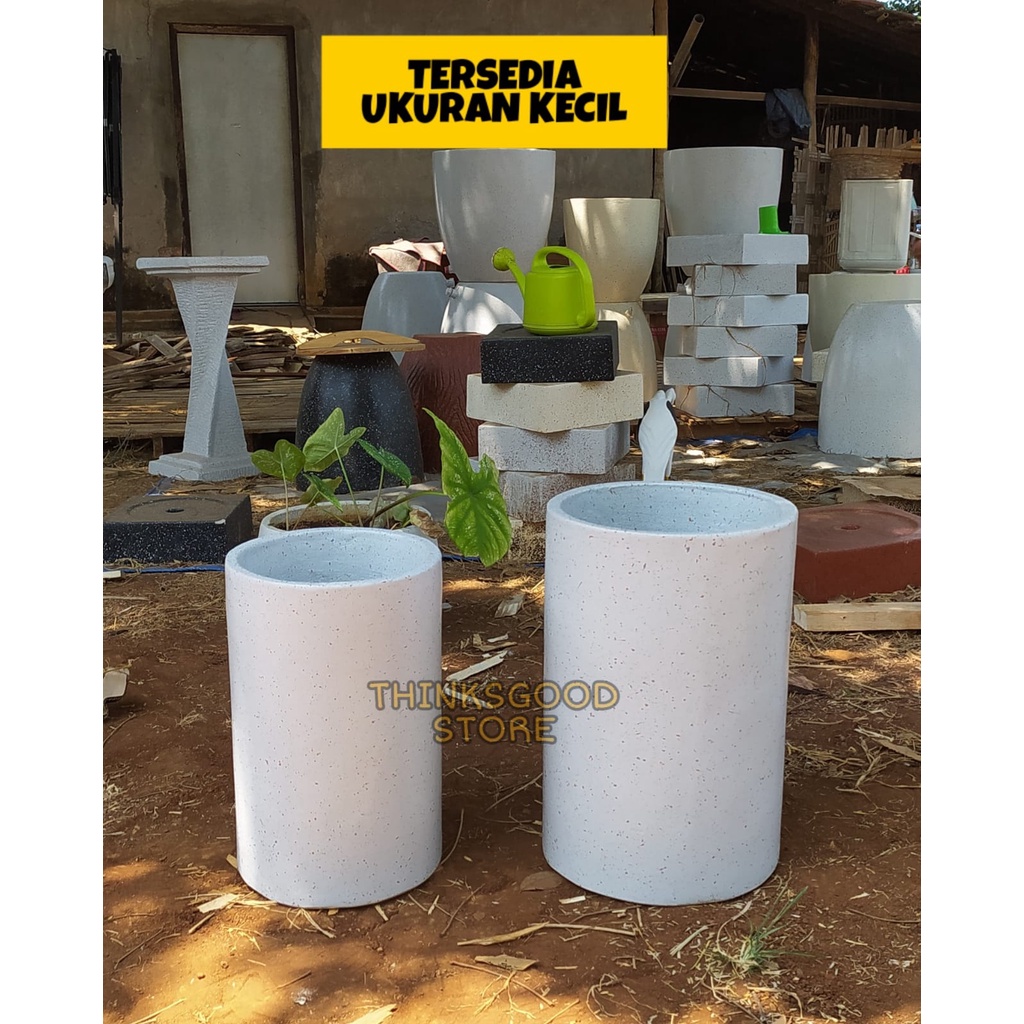 Jual POT BUNGA DAN TANAMAN BESAR JUMBO SEMEN TERASO MINIMALIS TINGGI ...