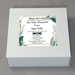 Jual cetak UNDANGAN KOTAK NASI/ TONJOKAN/ UNDANGAN BESEK/ LABEL KOTAK ...