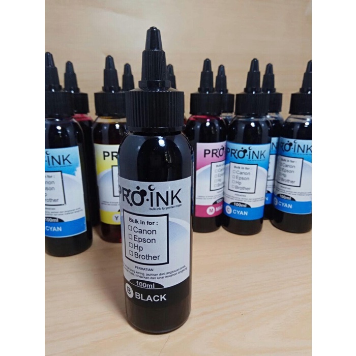 Jual TINTA PRO INK UNTUK CANON WARNA BLACK | Shopee Indonesia