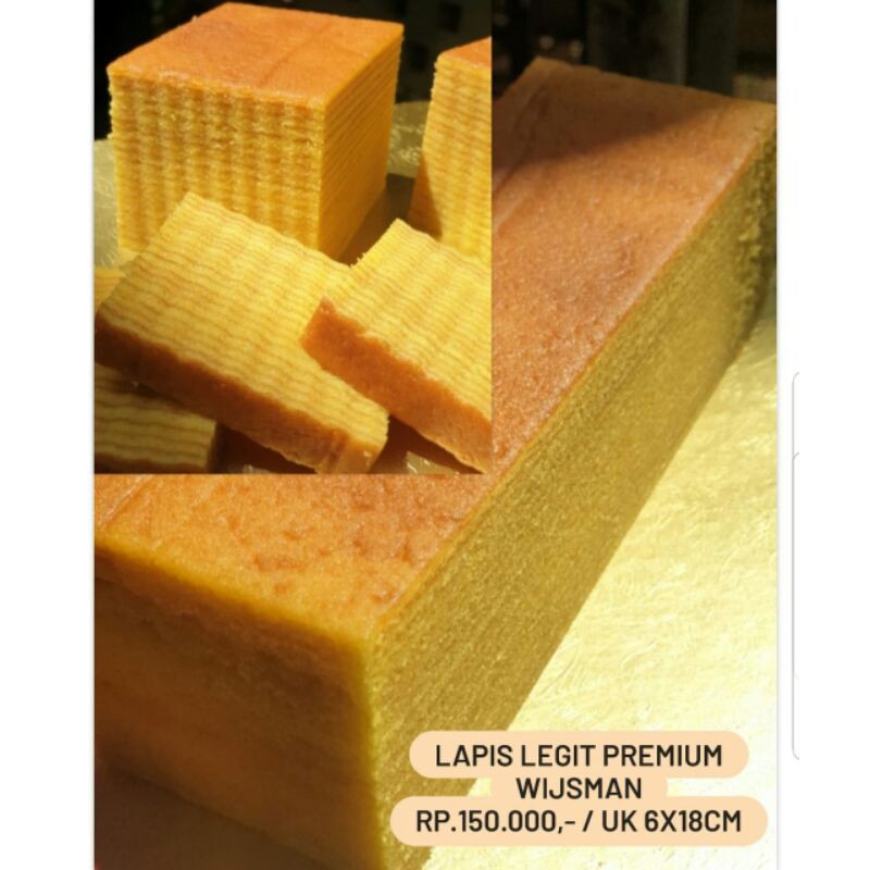 Jual Lapis Legit Premium mix Wijsman butter / Lapis legit 1/3 / 7x20 cm ...