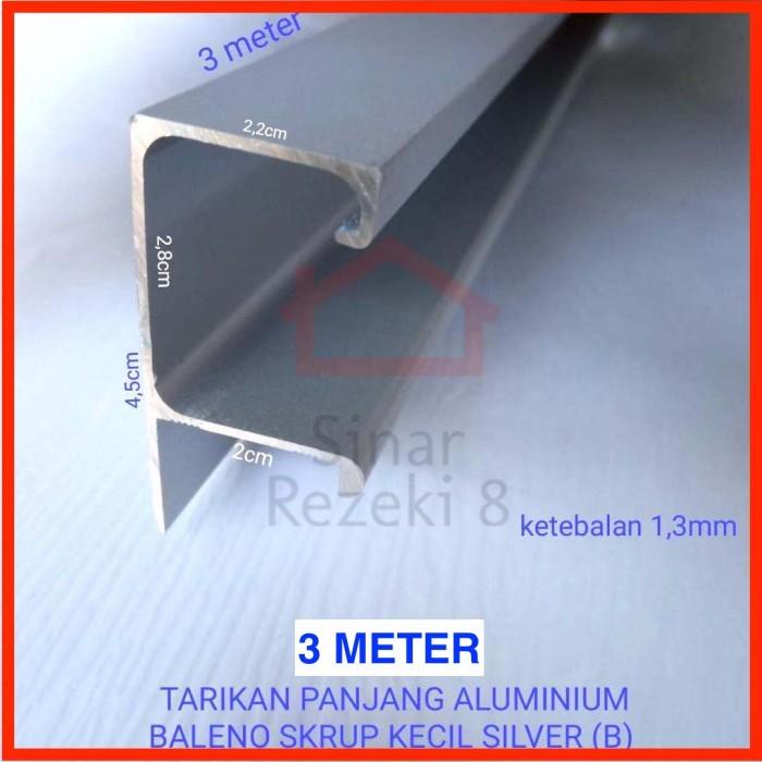Jual Tarikan Panjang Aluminium SILVER Handle Profil Frame Kitchen GP 30 ...