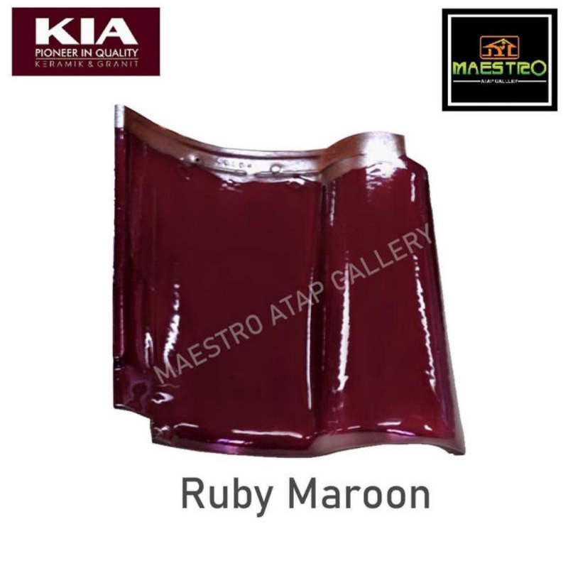 Jual Genteng Keramik KIA Ruby Maroon | Shopee Indonesia