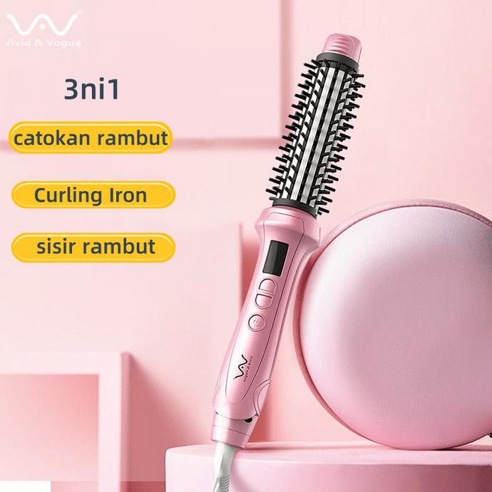 Jual Vivid Vogue catok sisir pelurus Catokan Rambut Curly 3in1 Original | Shopee Indonesia