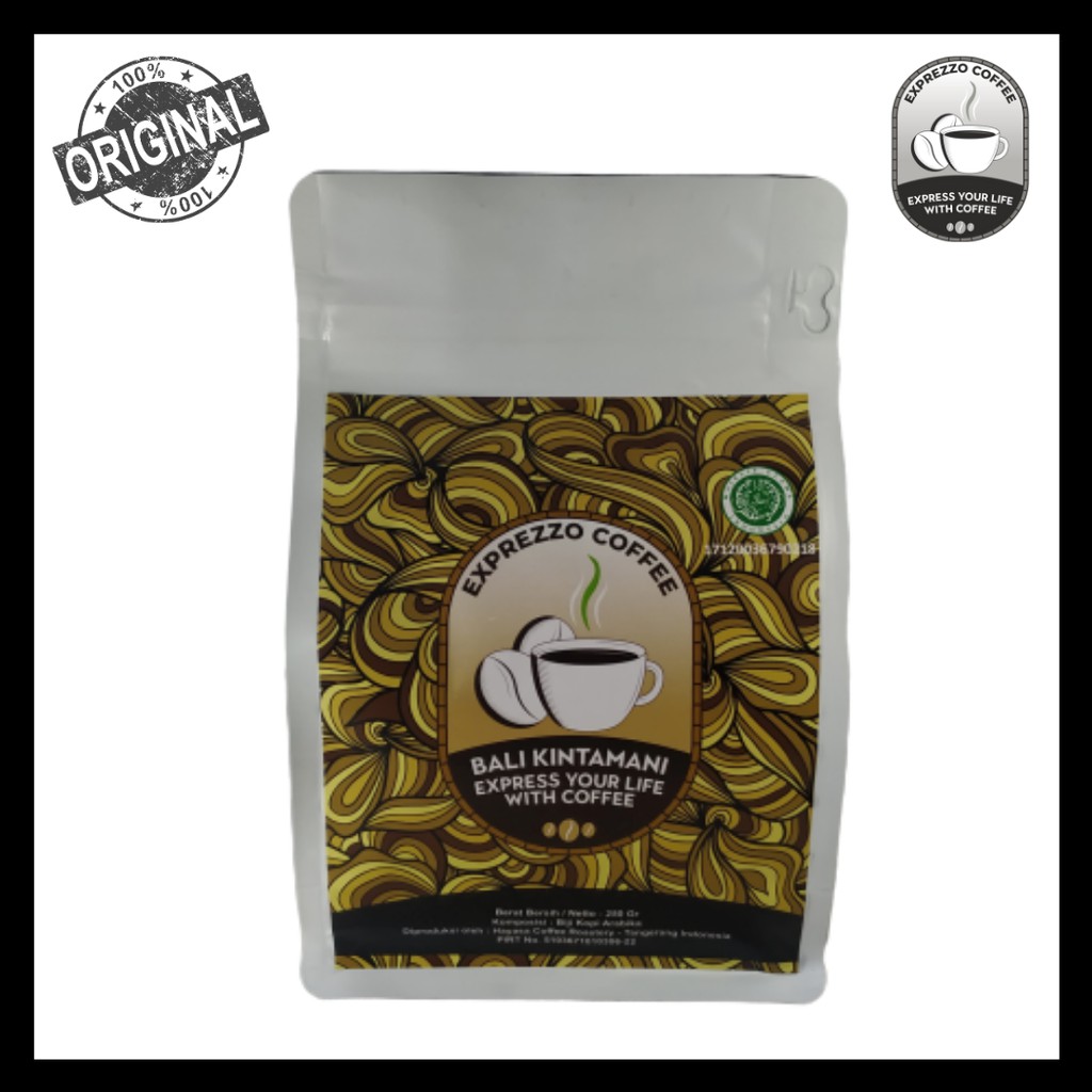 Jual Kopi Arabika Bali Kintamani Exprezzo 250 gram (Roasted Beans/Bubuk ...