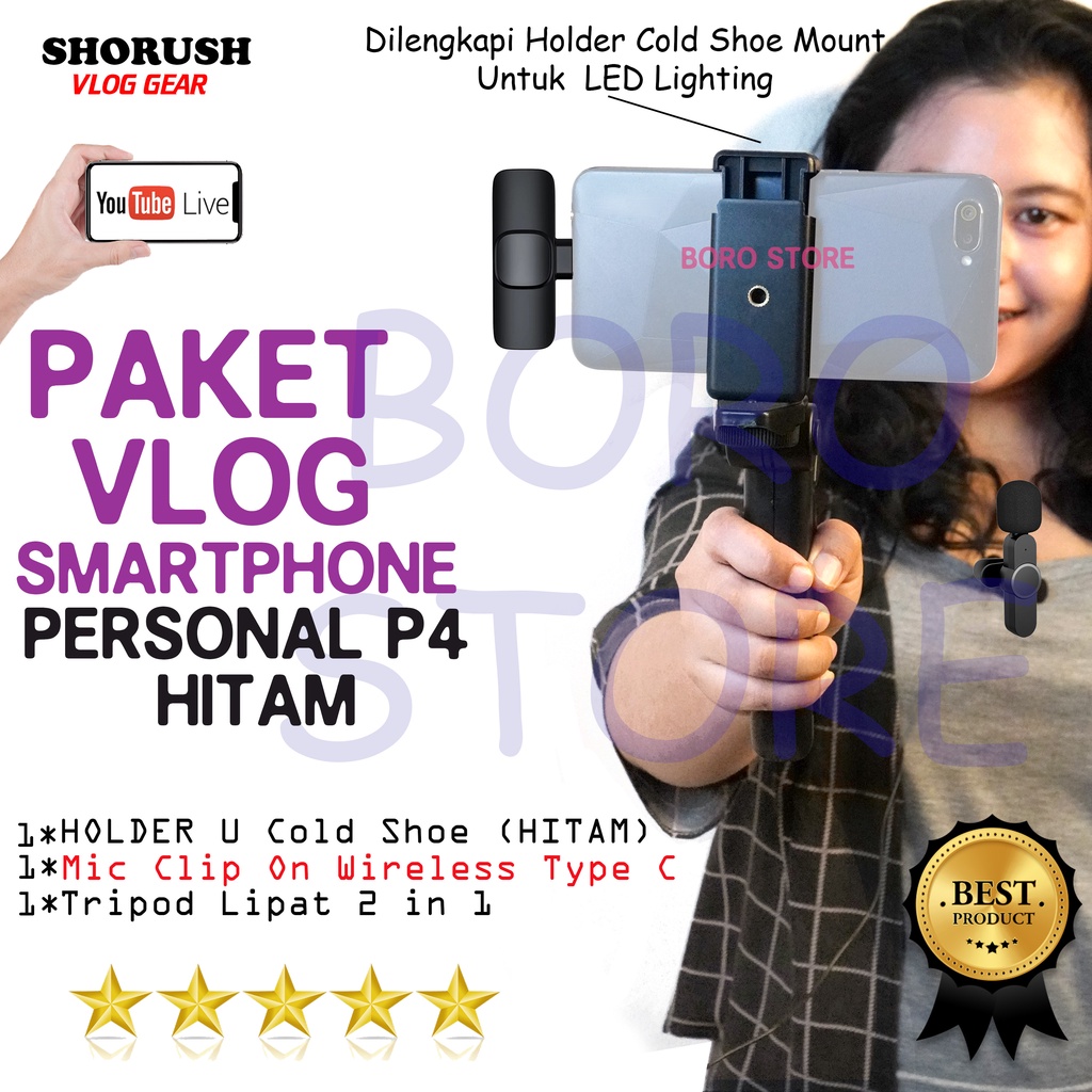 Jual Paket Vlog Smartphone P4 Personal Vlogger Vlogging Livestreaming ...