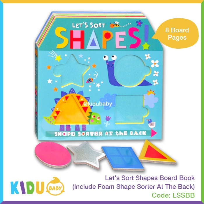 Jual Buku Anak Mengenal Bentuk Let's Sort Shapes Board Book (Include ...