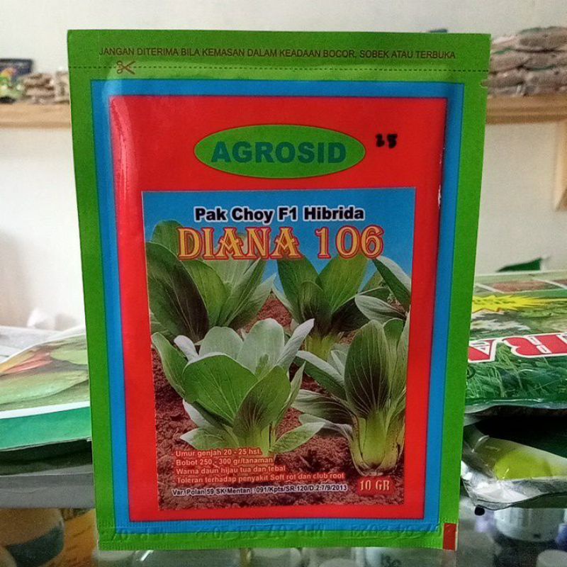 Jual BENIH PAK CHOY F1 HIBRIDA DIANA 106 AGROSID 10 GRAM | Shopee Indonesia