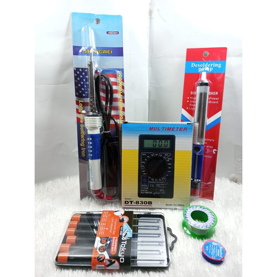 Jual Alat Soldering Listrik SOLDER Amerika 40Watt / Multitester Digital ...
