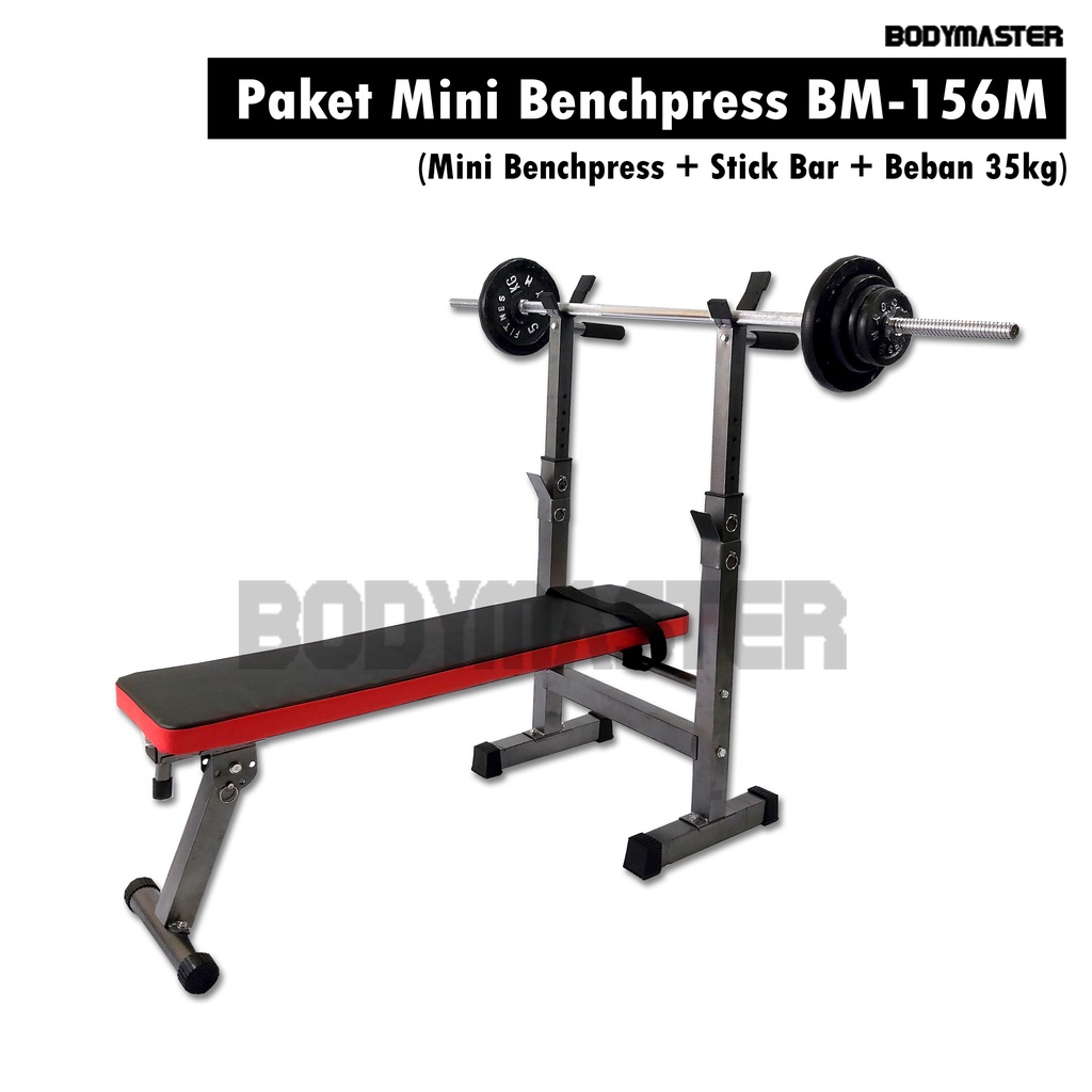 Jual Paket Simple Benchpress + Stick Bar + Plate - BODYMASTER Mini ...
