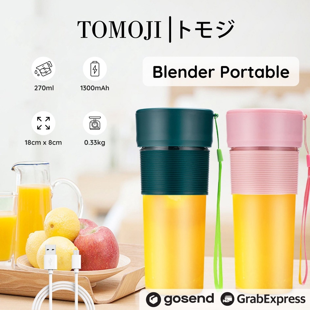 Jual Tomoji Portable Blender - Blender Mini Minuman - Blender Tumbler ...