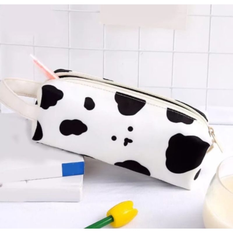 Jual RaidStore93//Tas poch /tempat pensil motif sapi lucu | Shopee ...