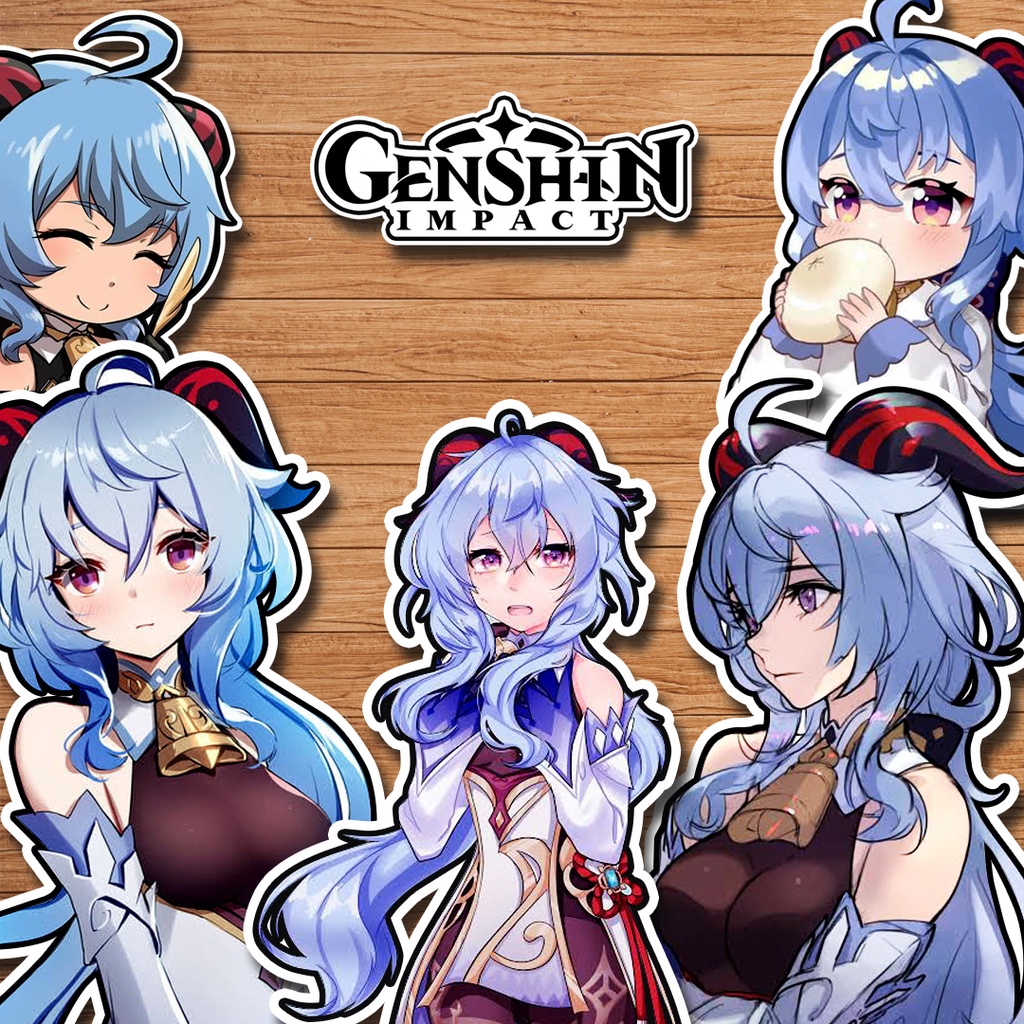 Jual Sticker genshin Ganyu / stiker pack anime waterproof | Shopee ...