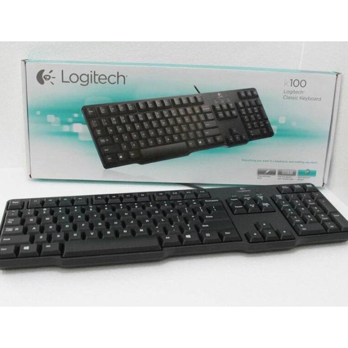 Jual LOGITECH KEYBOARD K100 RESMI | Shopee Indonesia