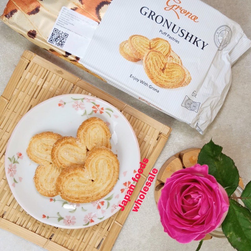 Jual Grona Gronushky Puff Pastries 210gr / cemilan impor | Shopee Indonesia