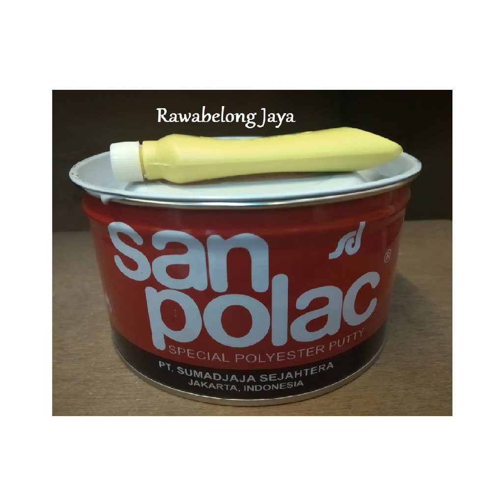 Jual DEMPUL SANPOLAC 1 KG DAN OBAT - POLYESTER PUTTY | Shopee Indonesia