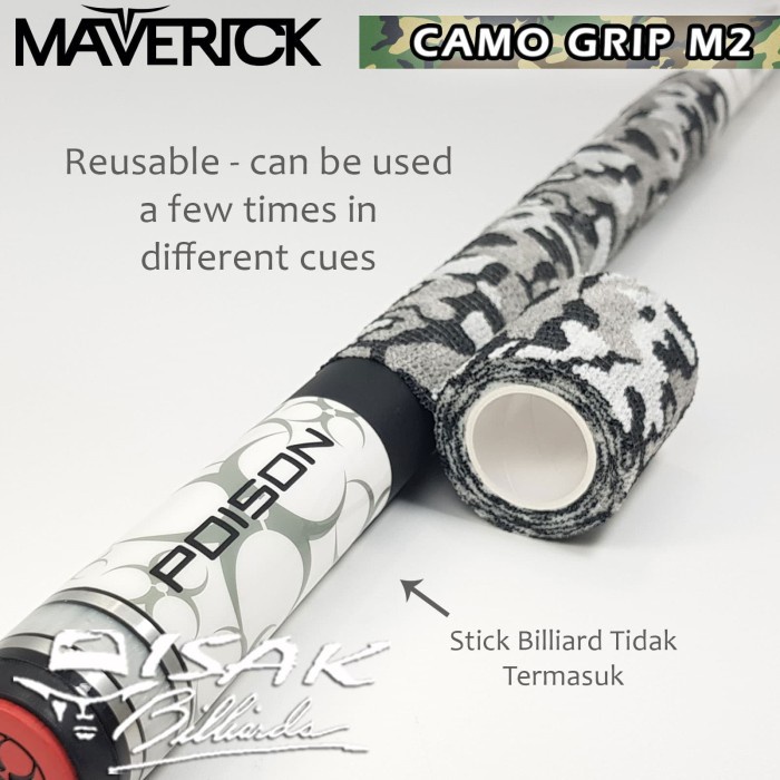 Jual 202Asa Camo Cue Grip Army M2 - Wrap Stick Billiard Sarung Biliar ...