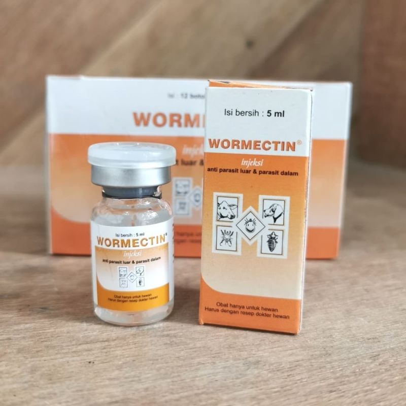 Jual WORMECTIN 5ml obat Scabies/Gudig/Caplak/jamur/parasit pada Sapi ...