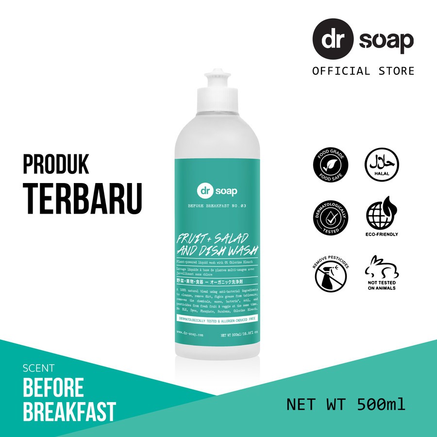 Jual Dr Soap Fruit + Salad and Dish Wash (Before Breakfast) 500ml ...