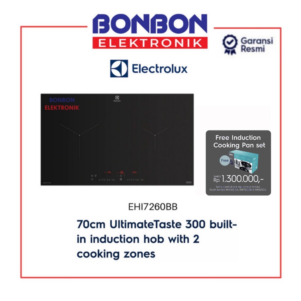 Jual Electrolux Built-in Induction Hob EHI7260BB 70cm Kompor Tanam ...
