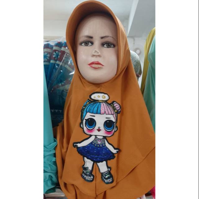 Jual Kerudung anak LOL lampu (real picture) | Shopee Indonesia