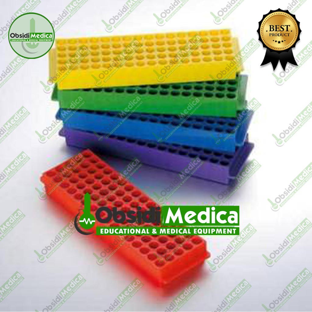 Jual Rak Tube Eppendorf 80 Lubang - Microcentifuge Tube Rack 80 Well ...