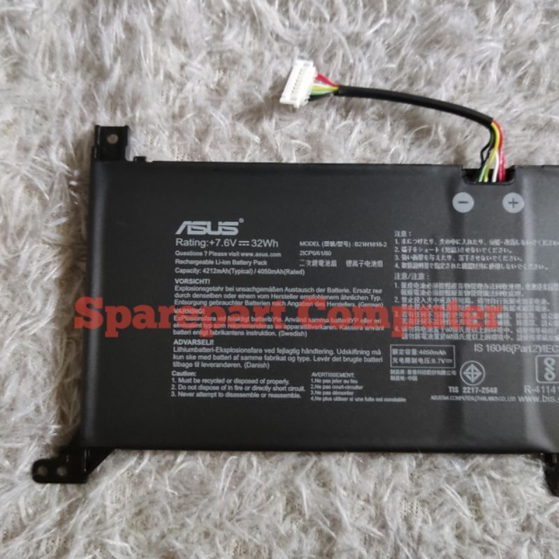 Jual Baterai Battery Batre Original Asus A412D A412DA A412F A412FL X412FL X412 F412 R424UA ...