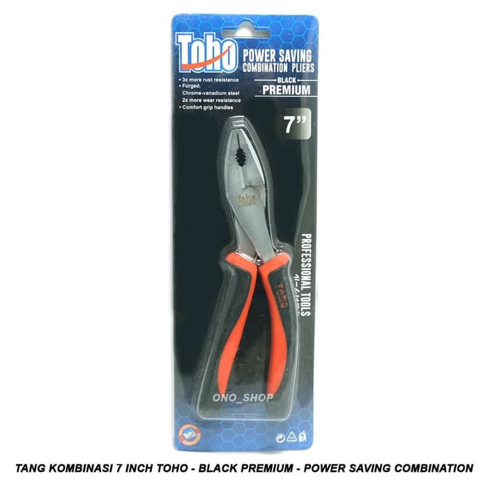 Jual Tang Kombinasi 7 Inch Toho - Black Premium - Power Saving ...