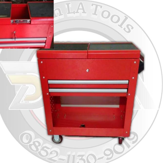 Jual Tool Box Roller Cabinet 2 Laci Lemari Perkakas Kunci Kunci Bengkel | Shopee Indonesia