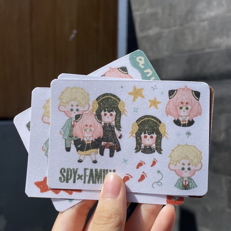 Jual Spy x Family Glitter Sticker Series | Stiker Anya Loid Yor Forger ...