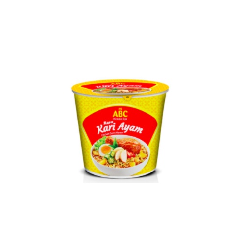 Jual ABC Mie Instan Cup Rasa Kari Ayam 2 x 60 gr + ABC Mie Instan Cup ...