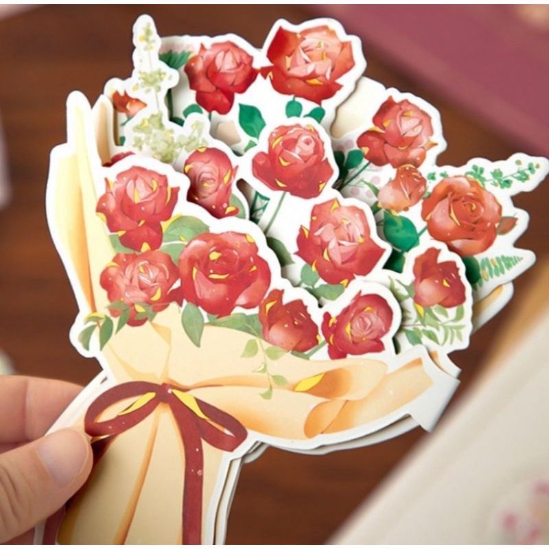 Jual Kartu Ucapan Buket Bunga Unik Greeting Cards | Shopee Indonesia