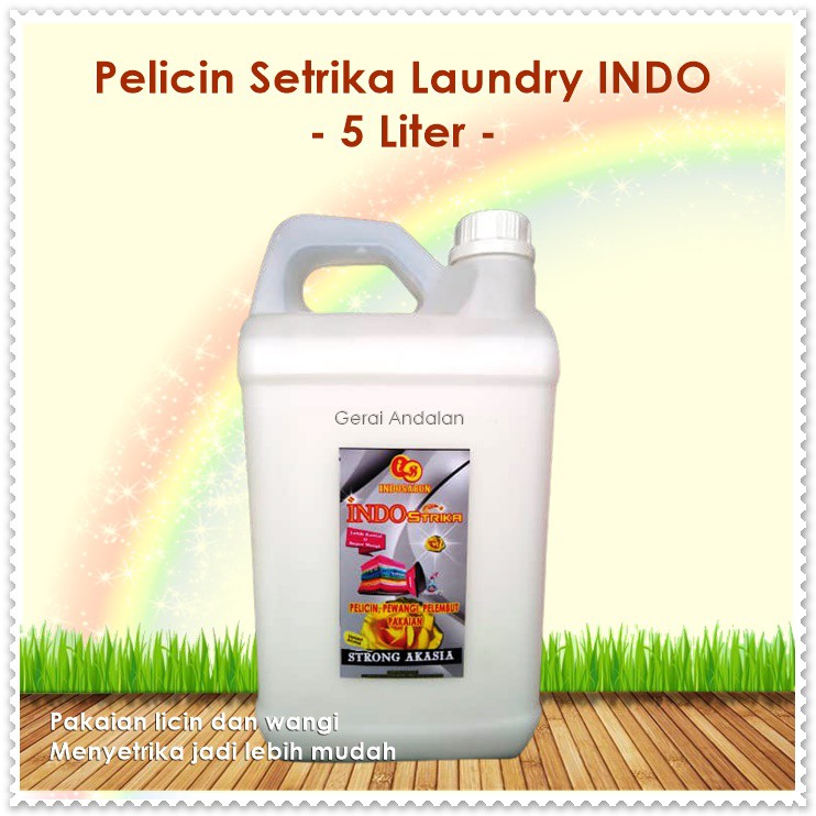 Jual Pelicin Setrika Laundry INDO 5 Liter [HEMAT BERKUALITAS] | Shopee ...