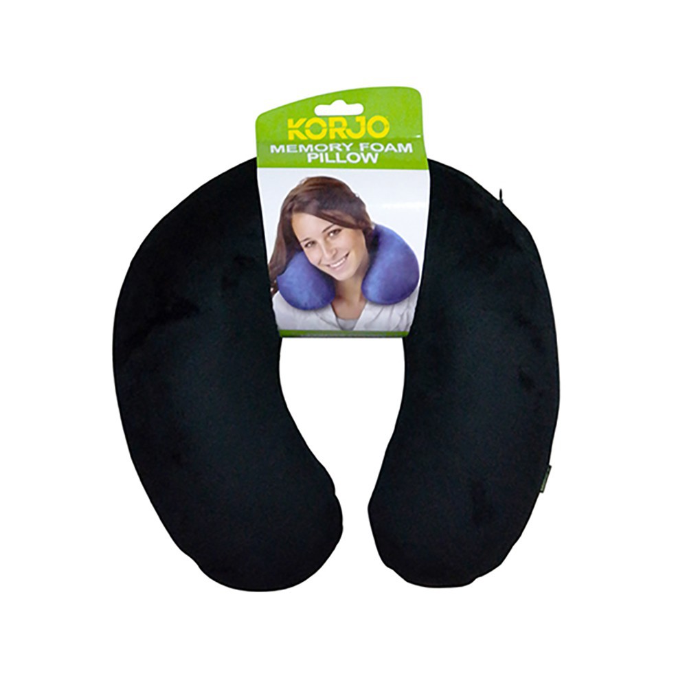 Jual Korjo Memory Foam Pillow - Black Ultimate Luxury For Any Trip Hand ...