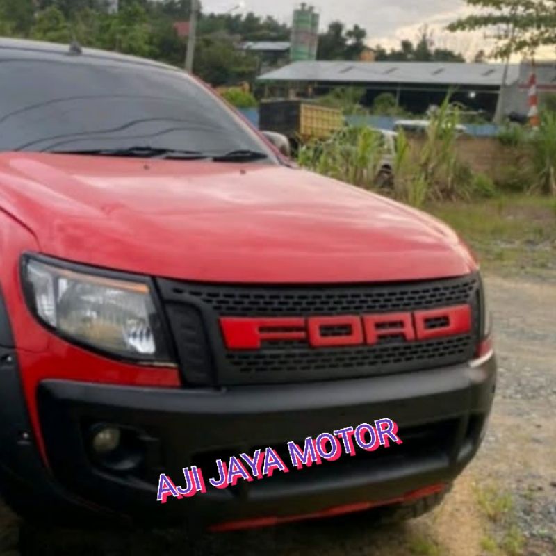 Jual GRILL FORD RANGER TULISAN MERAH GRIL FORD RANGER T6 2012-2015 ...