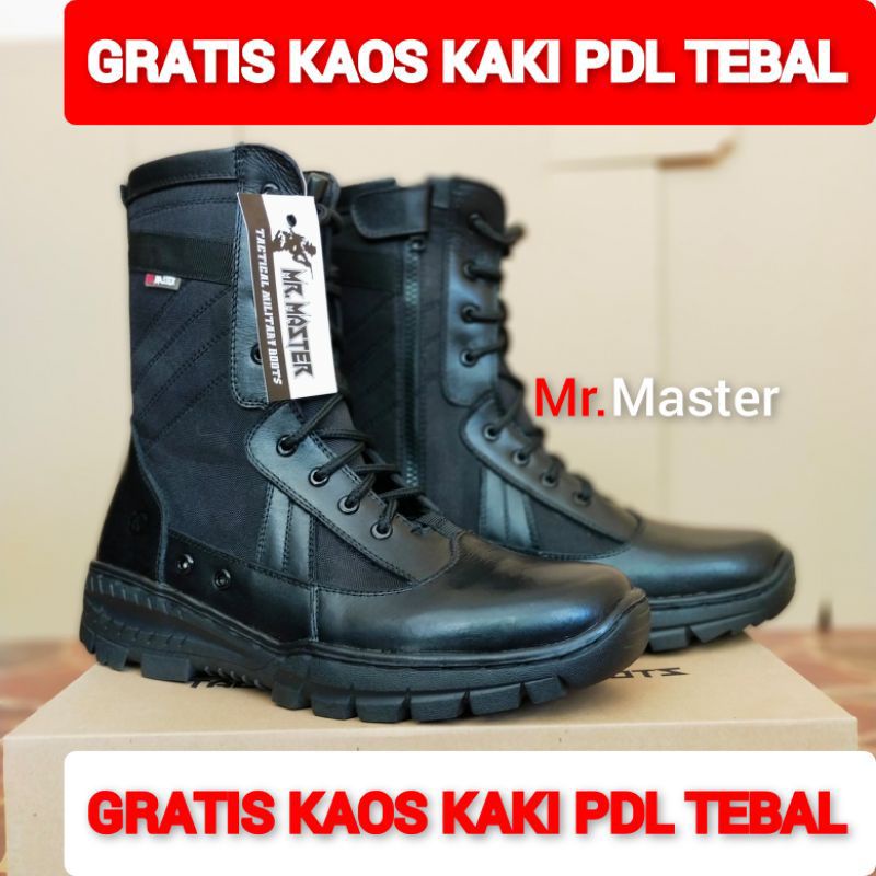 Jual SEPATU PDL KULIT SAPI ASLI MODEL TERBARU MERK MR MASTER SEPATU PDL ...