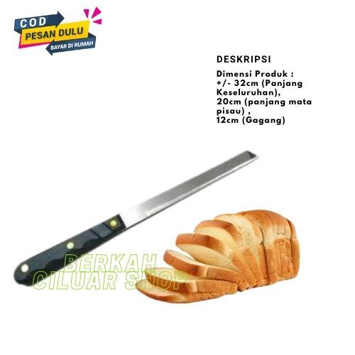Jual Pisau Roti Tawar Dua Sisi / Pisau Roti Tawar / Pisau Kue Tart ...