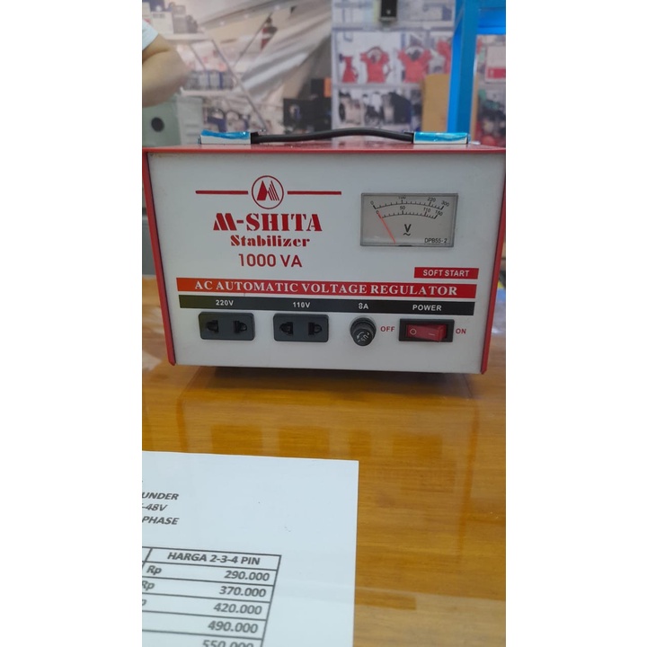 Jual Stabilizer 1000 VA M-Shita AVR-1000VA 1 Phase bagus handal ...