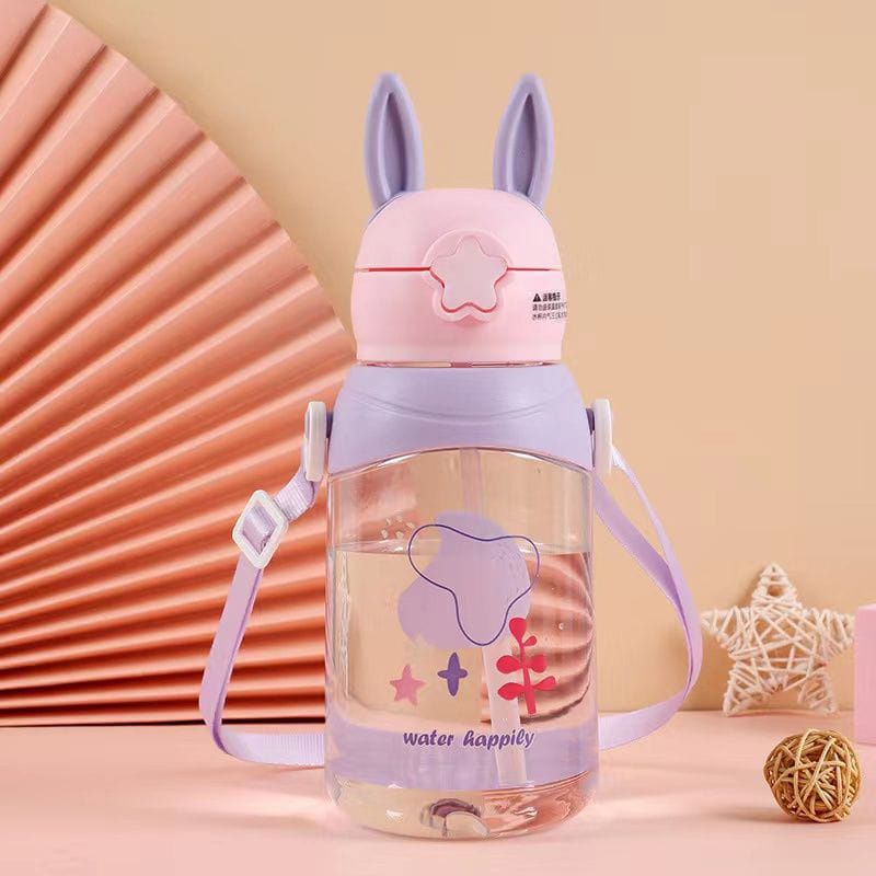 Jual Botol Minuman Bekal anak-anak motif lucu tanduk Kelinci | Shopee ...